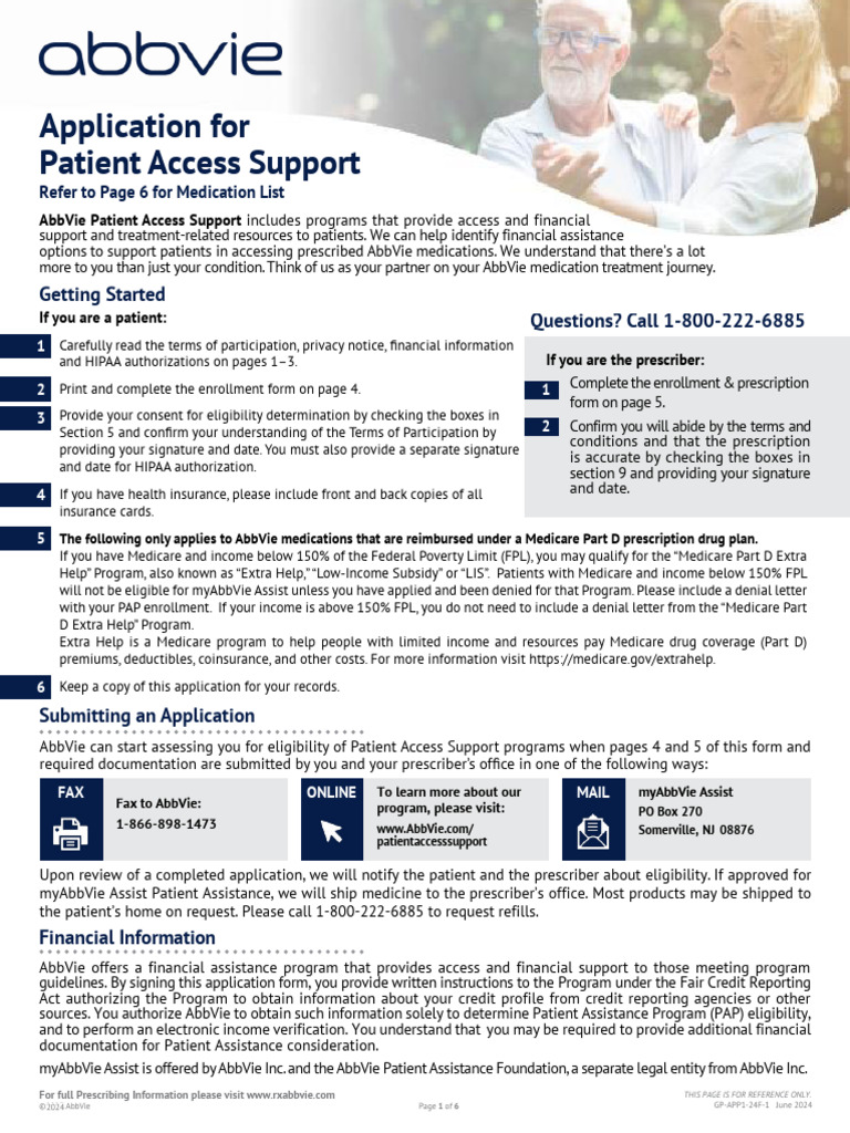 Abbvie Application | PDF | Patient | Pharmaceutical Sciences