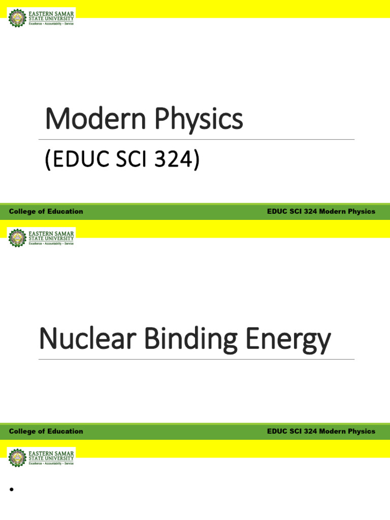 MP BE ppt1 2024 093541 | PDF | Atomic Nucleus | Binding Energy