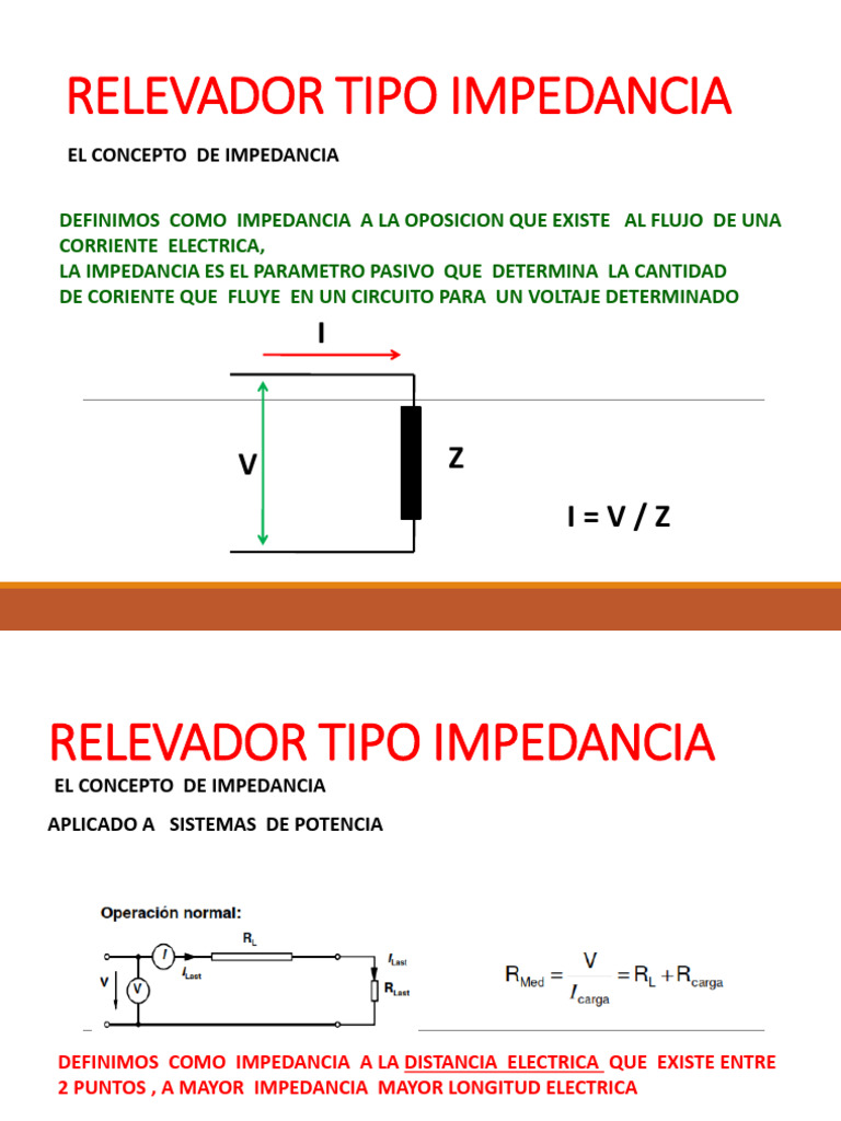 Relevador de Impedancia en Sistemas Eléctricos | PDF | Impedancia ...