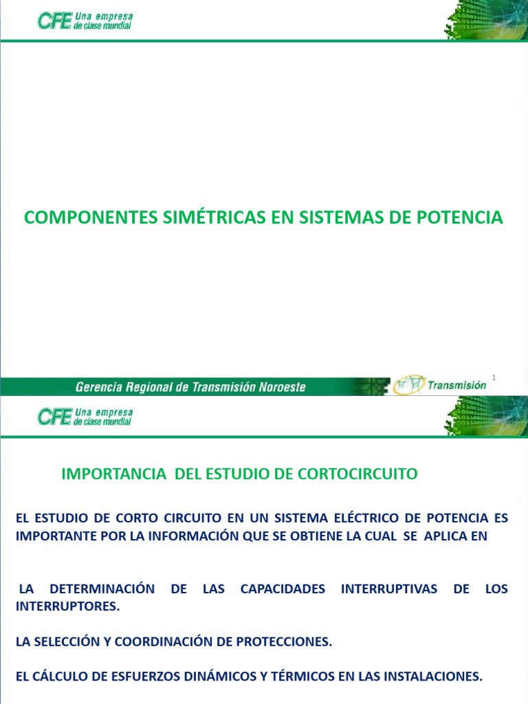 Ponentes Simetricas y Fallas Asimetricas | PDF | Impedancia eléctrica ...
