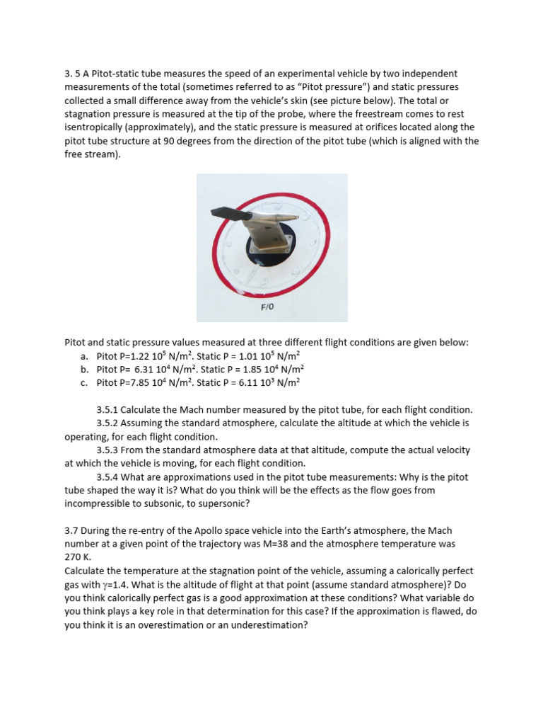HW1 ME498 599 CompressibleFlows | PDF | Mach Number | Fluid Dynamics