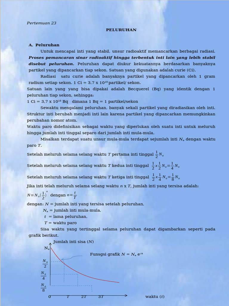 Modul Peluruhan Pert 23 | PDF