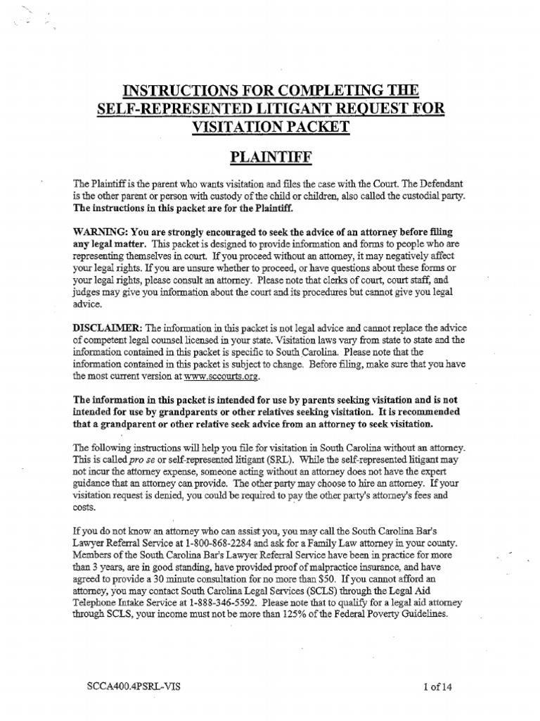 Visitation Packet | PDF | Alternative Dispute Resolution | Mediation