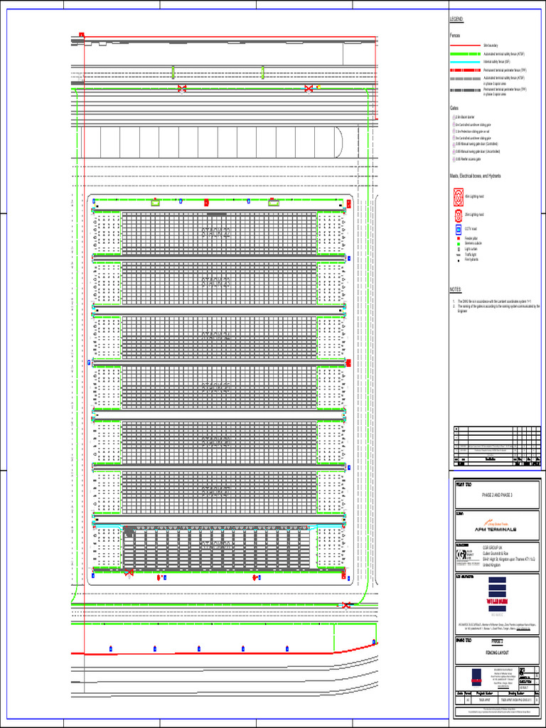 TM2E-APMT-WGM-PH2-DWG-011-B-Fencing layout-Phase 2 | PDF