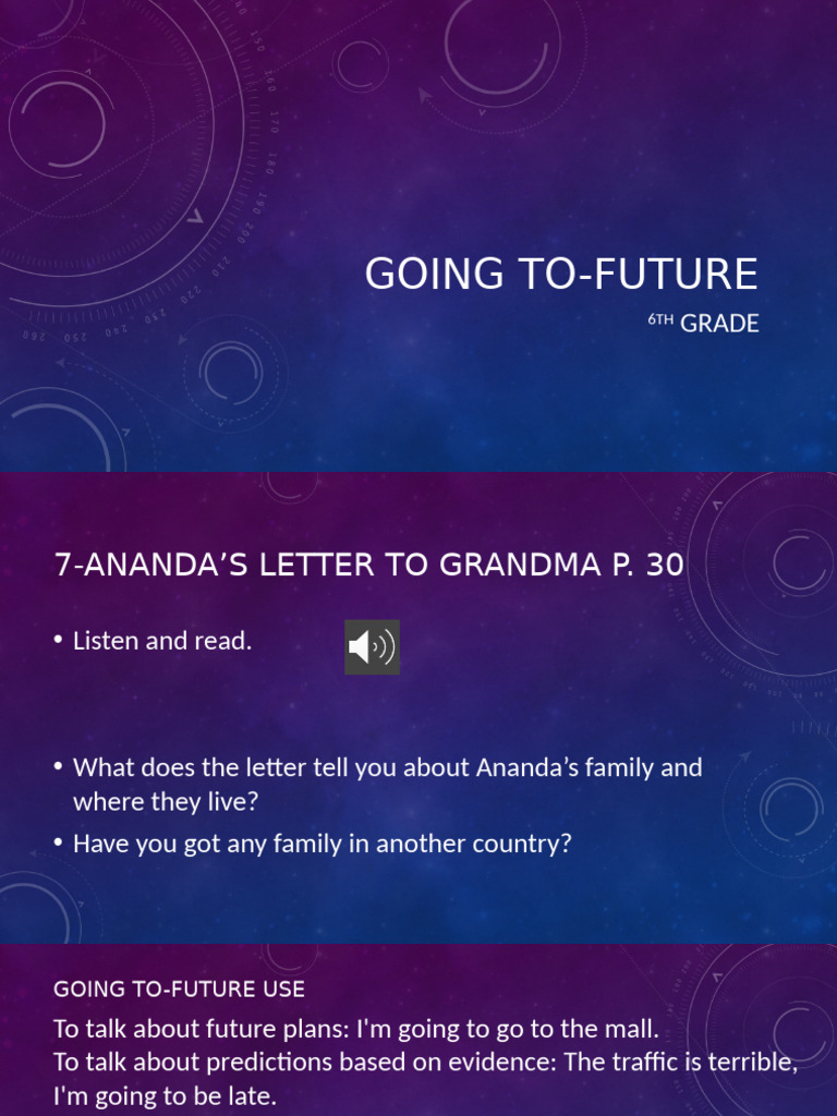 Future Tense: Going to Usage Guide | PDF