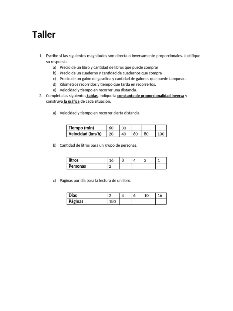 Taller Inversa | PDF