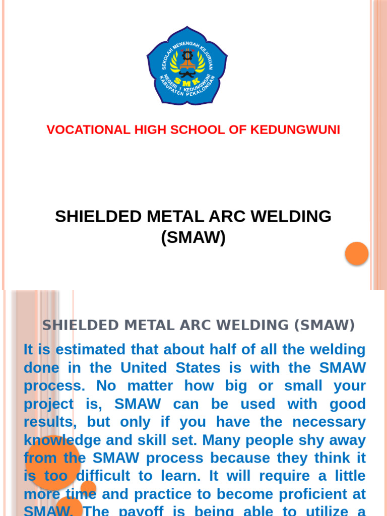 Shielded Metal Arc Welding (Smaw) | PDF | Welding | Construction
