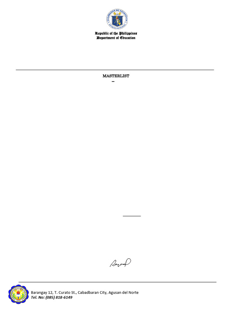 STEM 11 Lavoisier Masterlist | PDF