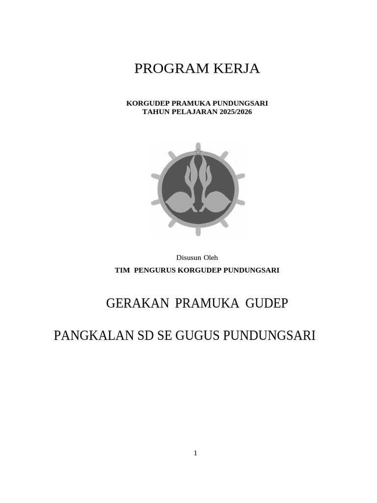 Program Kerja Pramuka | PDF