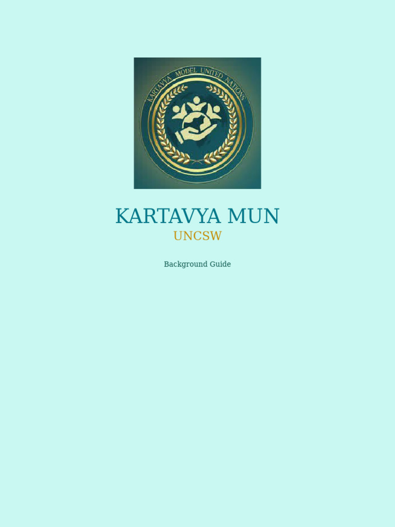KARTAVYA MUN STUDY GUIDE UNCSW-MUN | PDF | Violence | Violence Against ...