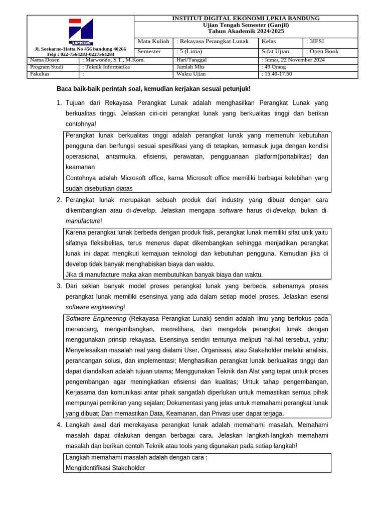 RPL Uts20241-Lpkia 3ifsi | PDF