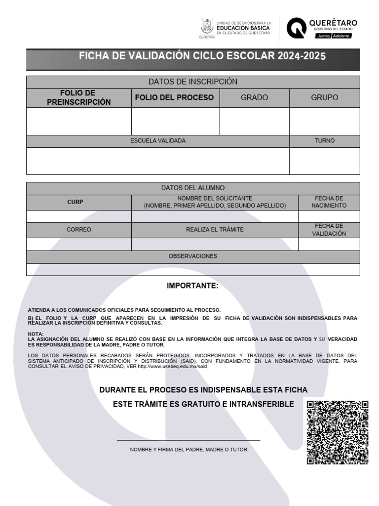 Ficha de Validacion | PDF