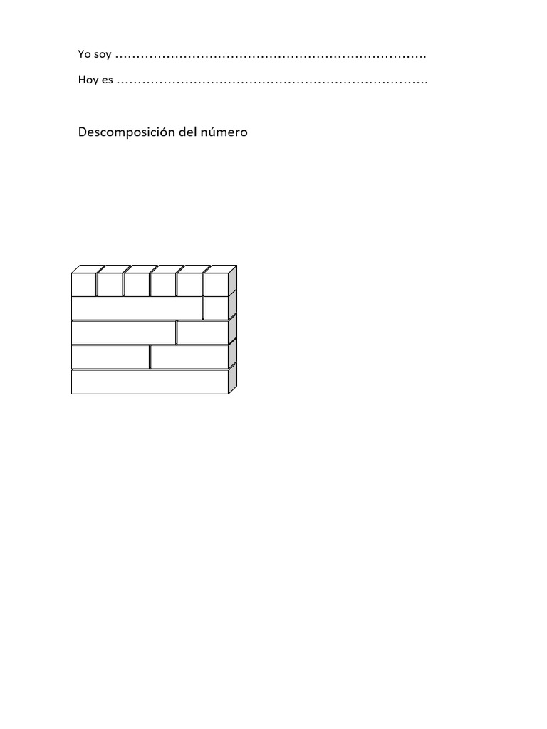 Descomposición del número 6 | PDF
