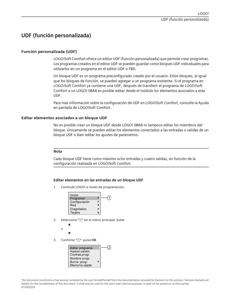 LOGO - UDF Funci N Personalizada | PDF | Informática