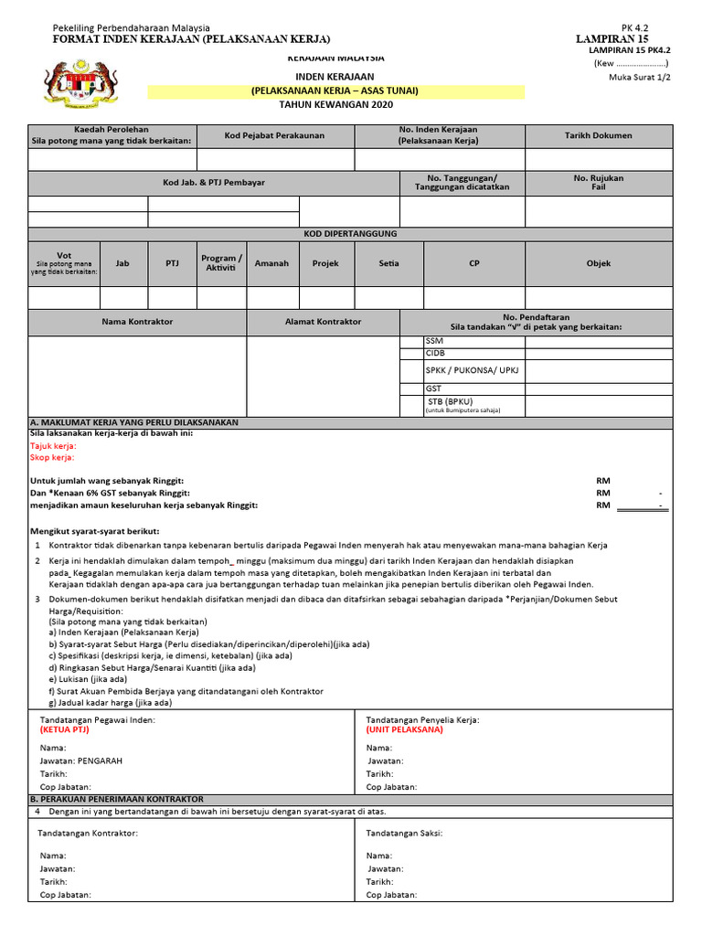 Borang-Inden Compress | PDF