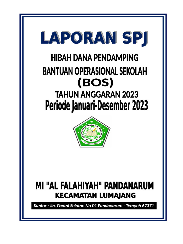 Cover SPJ Pendamping Bos 2023 | PDF