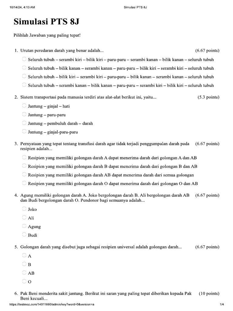 Soal Simulasi PTS | PDF
