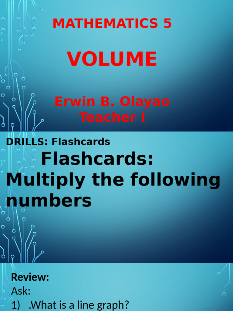 COT-MATH 5 Q4 | PDF | Volume | Length