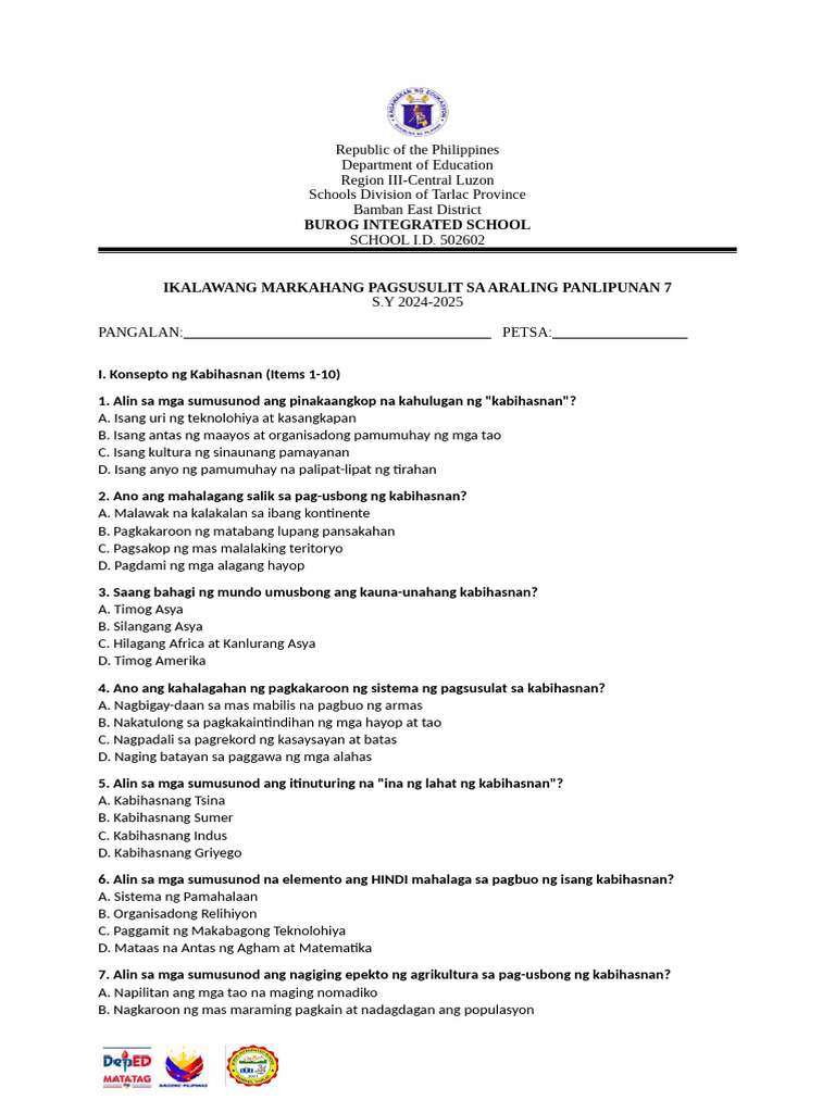 Second Quarter Ap | PDF