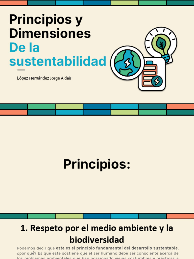 Principios y Dimensiones de Sustentabilidad | PDF | Sustentabilidad | Residuos
