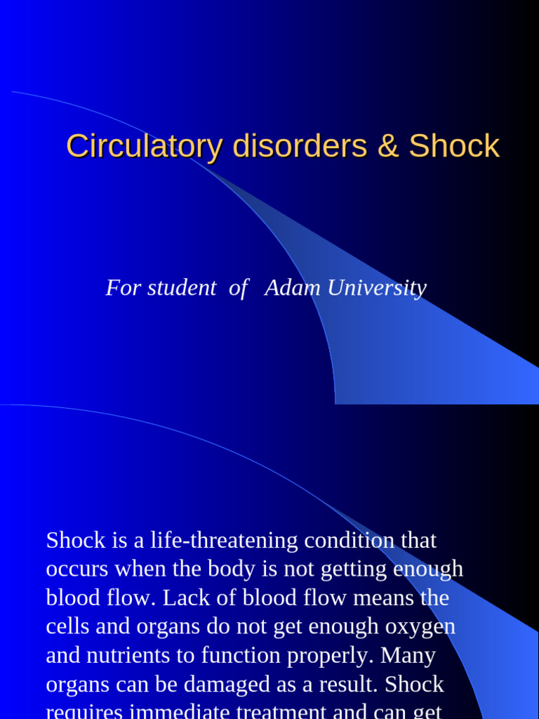Understanding Shock: Types and Treatments | PDF | Shock (Circulatory ...