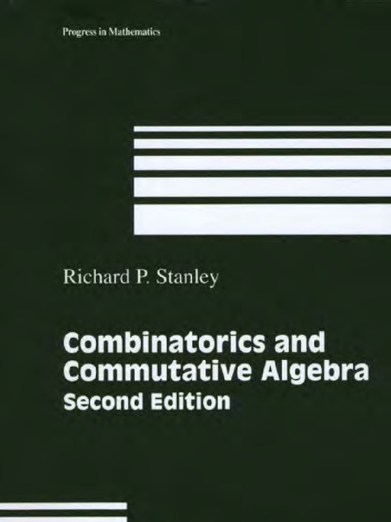 Combinatorics and Commutative Algebra | PDF | Ring (Mathematics) | Module (Mathematics)