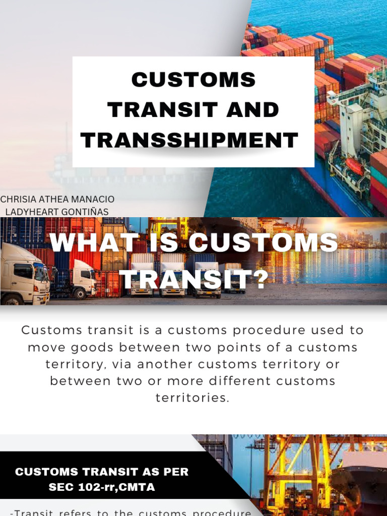 Transit and Transshipment | PDF | Customs | Bill Of Lading
