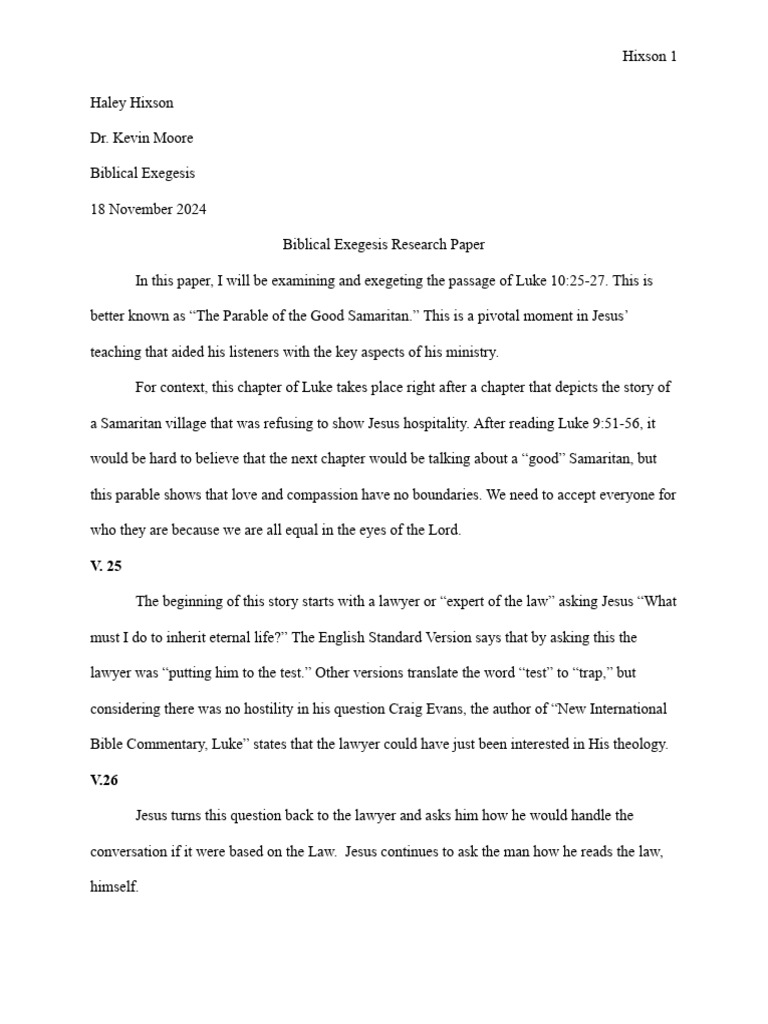 The_Good_Samaritan_Pericope (1) | PDF | Jesus | Bible Content