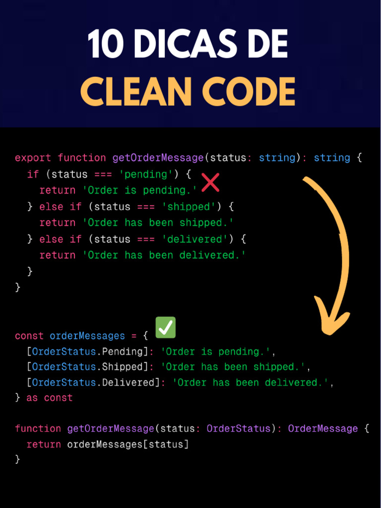 Dicas Práticas de Clean Code | PDF