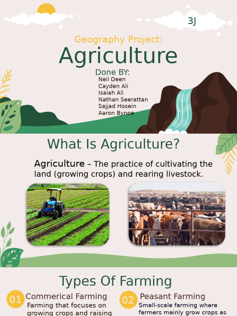Geography Agriculture Project | PDF | Agriculture | Livestock
