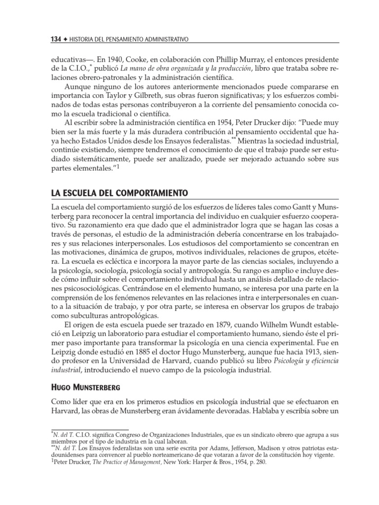 La Escuela Del Comportamiento | PDF | Sicología | Sociología