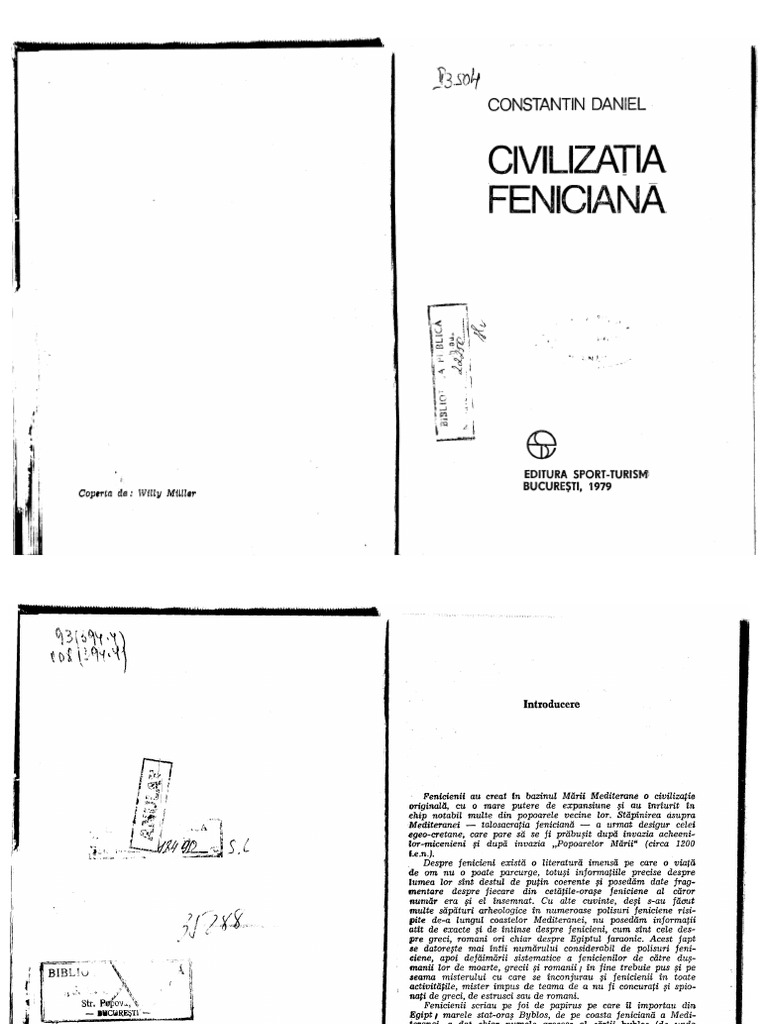 Constantin Daniel - Civilizatia Feniciana656 | PDF