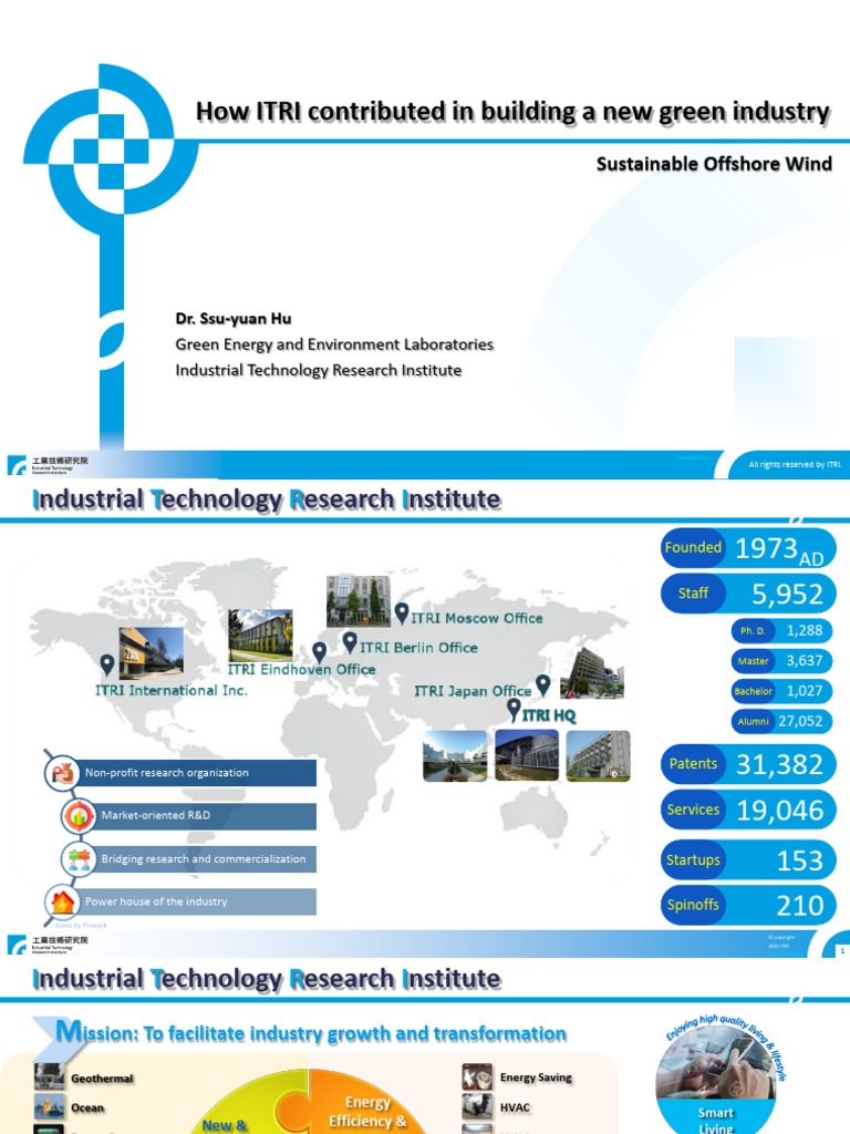 How ITRI contributed in building a new green industry | PDF | Offshore ...