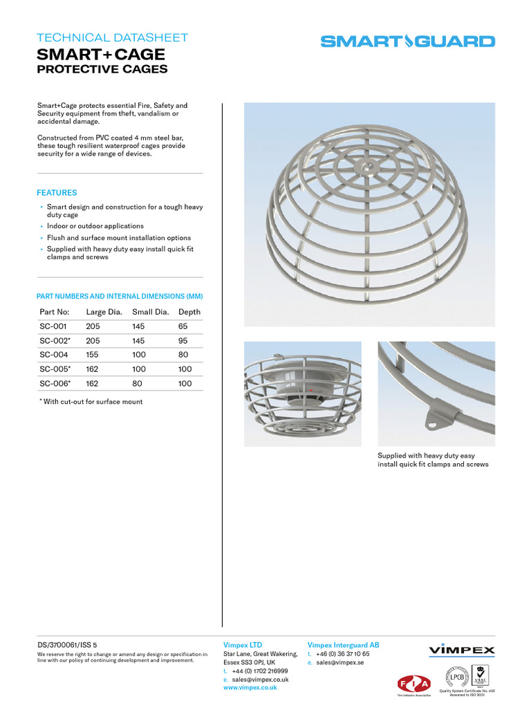 SmartCage_Datasheet | PDF