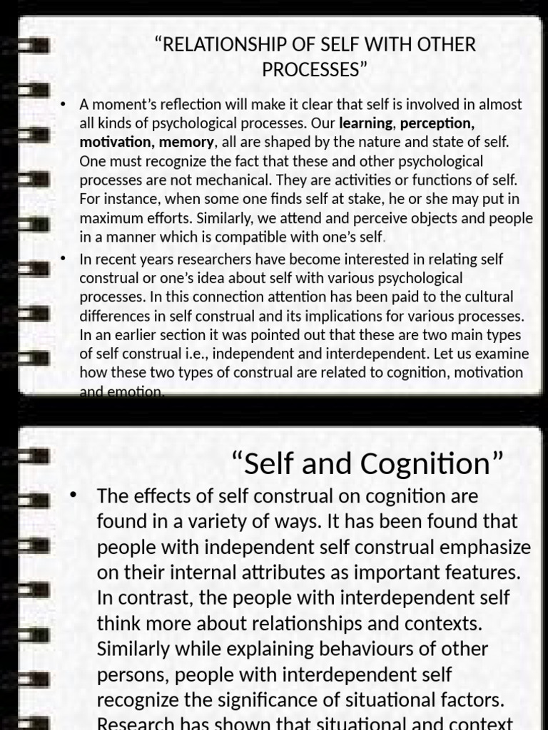 Relationship of Self With Other Processes Val - Ed 2 | PDF | Emotions | Motivational