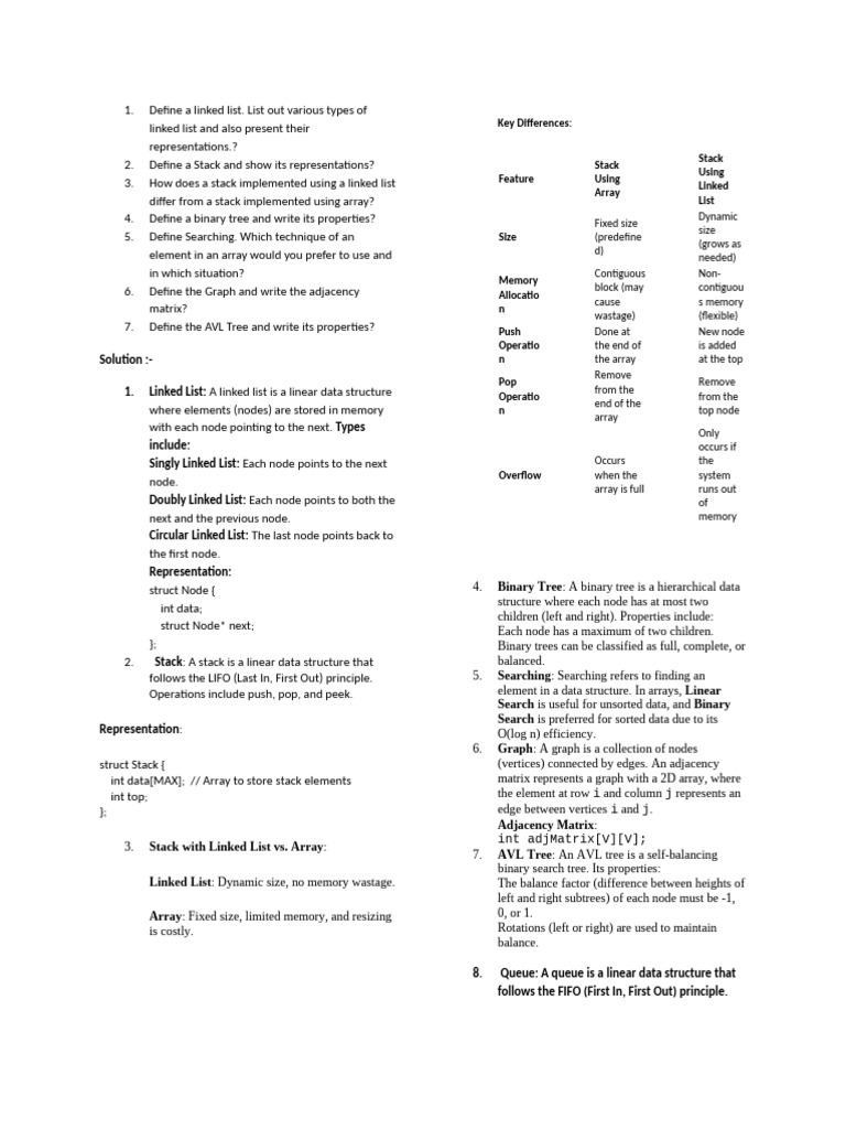 definitions of ds | PDF | Queue (Abstract Data Type) | Computer Data