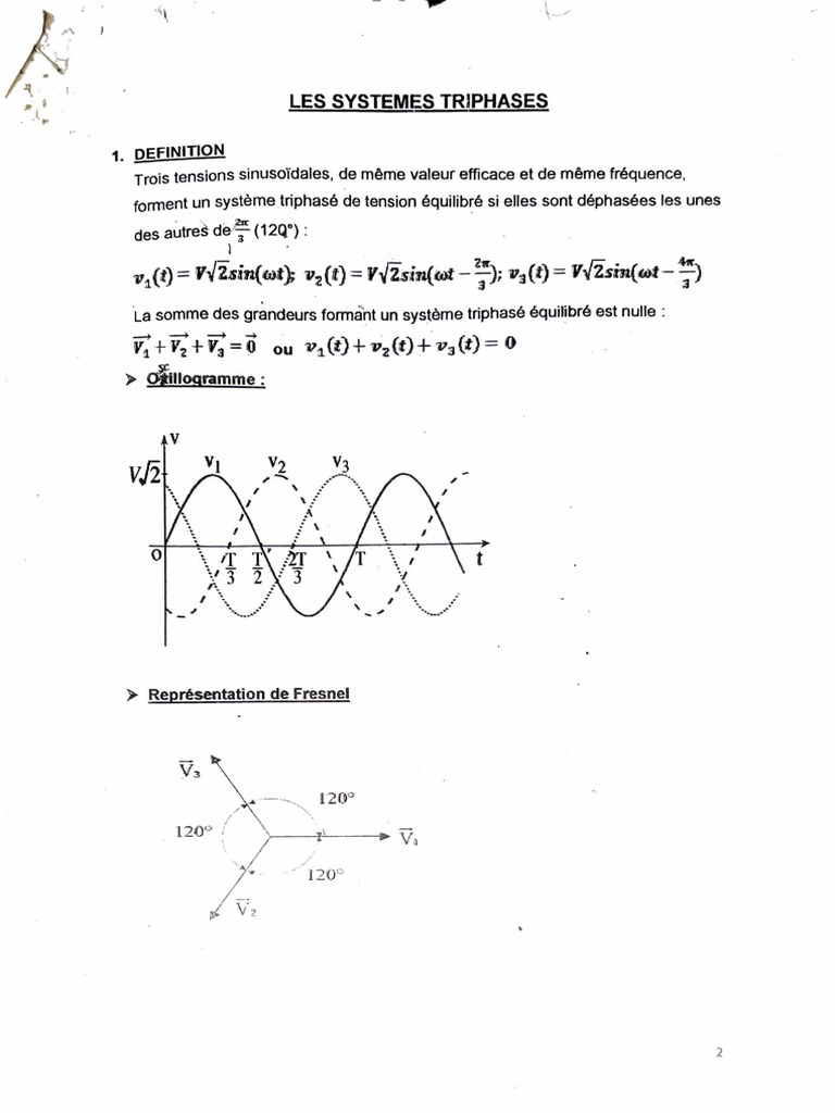 Les Systemes Triphasés | PDF
