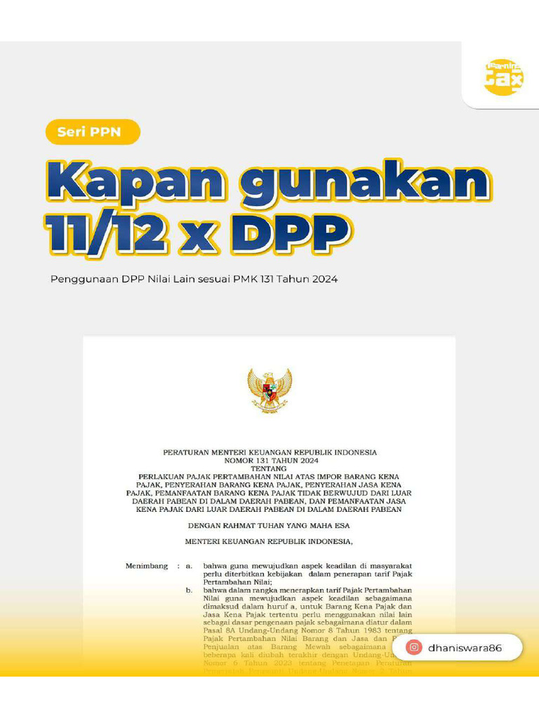 Kapan Gunakan DPP Nilai Lain | PDF