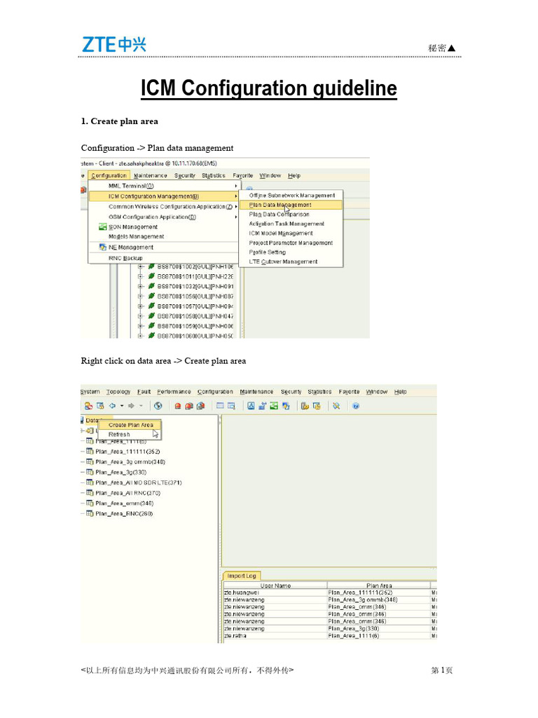 ICM Configuration Guideline | PDF