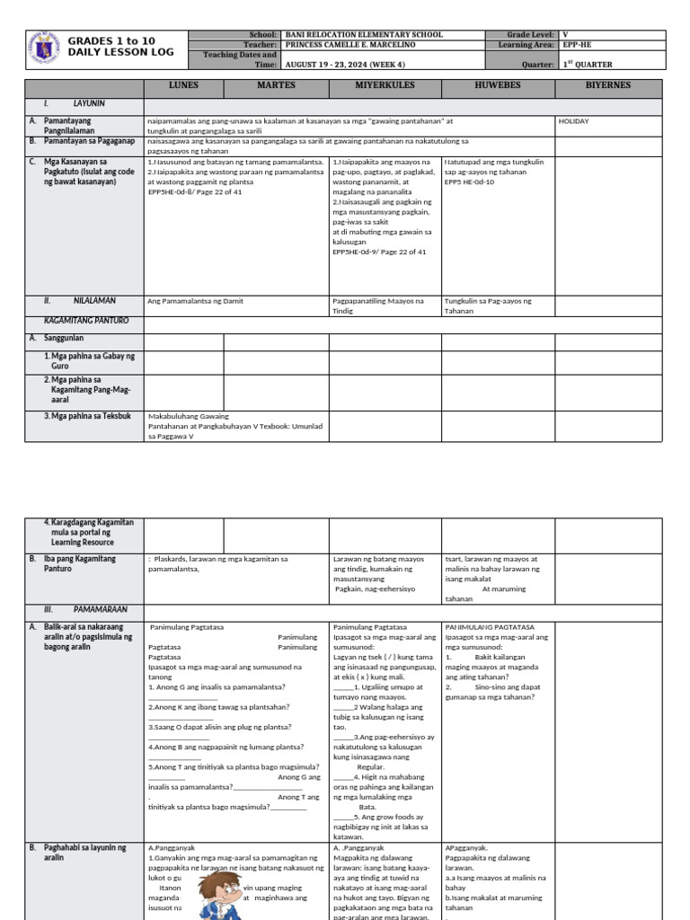 DLL_EPP 5_Q1_W4 | PDF