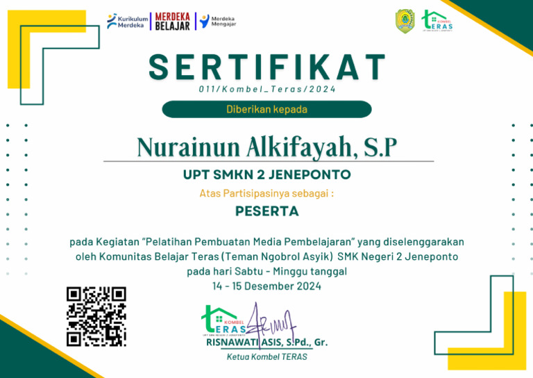 Sertifikat 1 | PDF