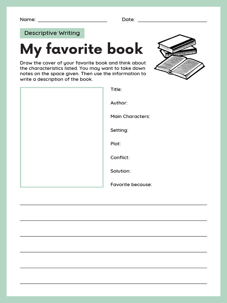 My Favorite Book: Descriptive Guide | PDF