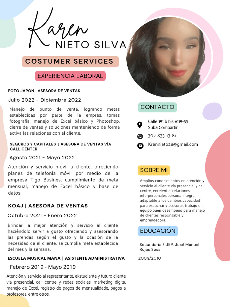 Curriculum Vitae CV Original Multicolor PDF | PDF