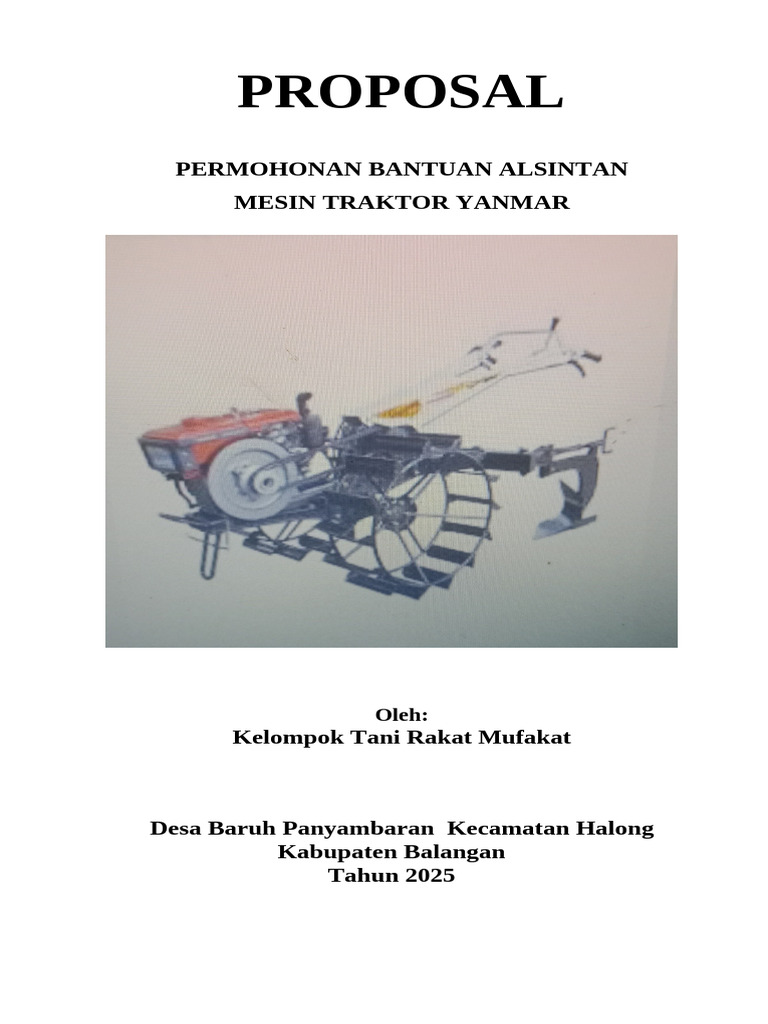 Proposal Mesin SP200 | PDF