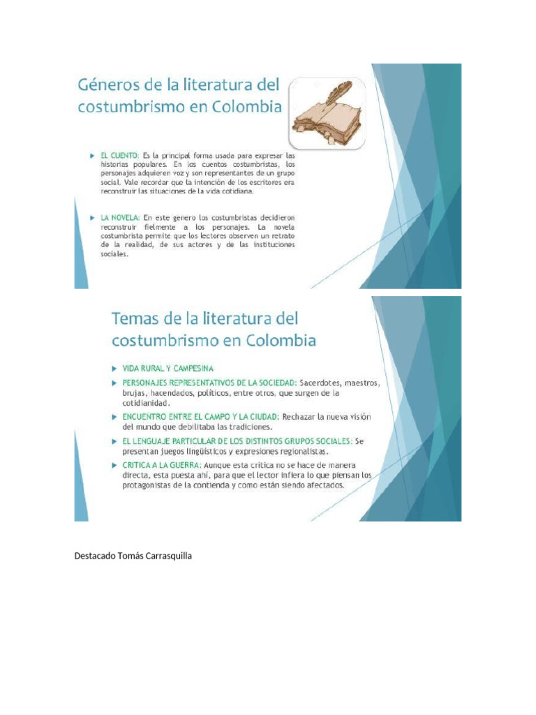 CLASE 8o.-2p. Costumbrismo-Info | PDF