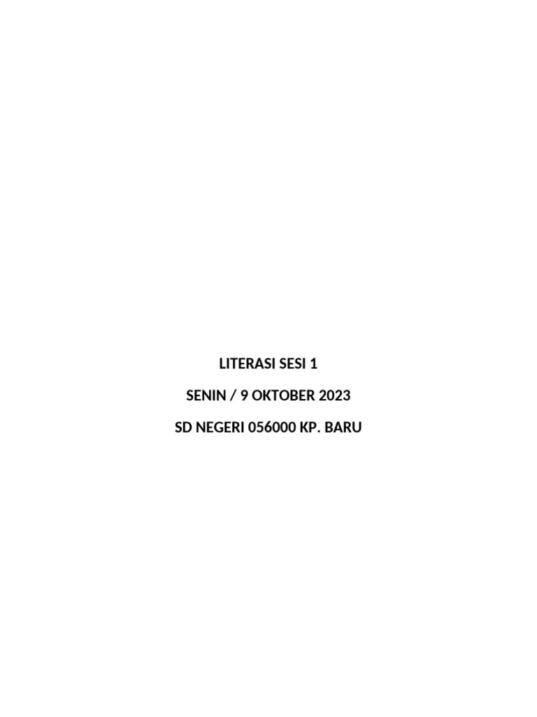 Sesi Batas | PDF