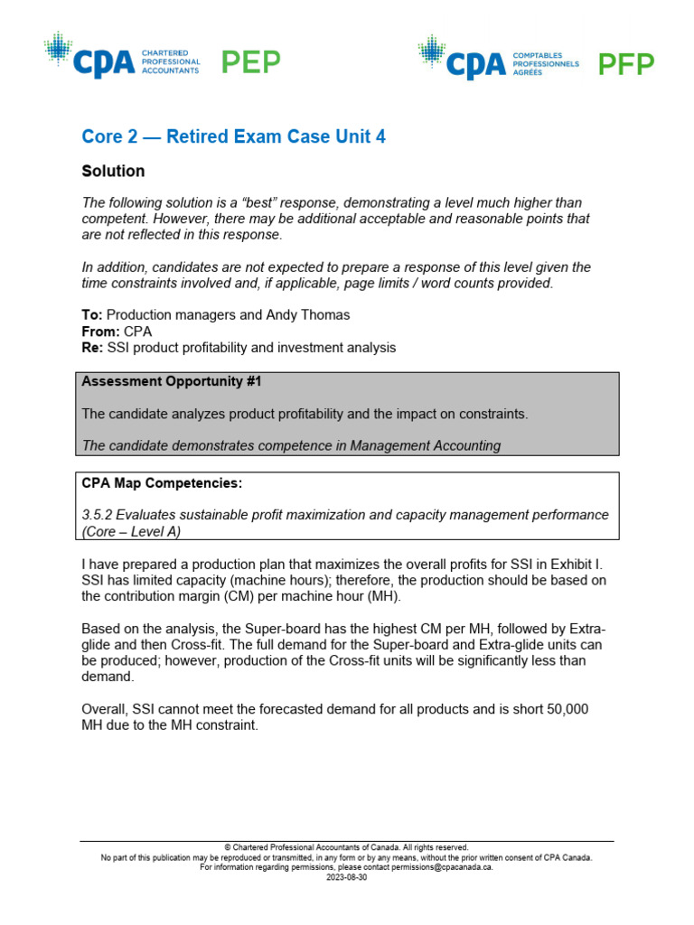 SSI Product Profitability Analysis | PDF | Net Present Value | Business