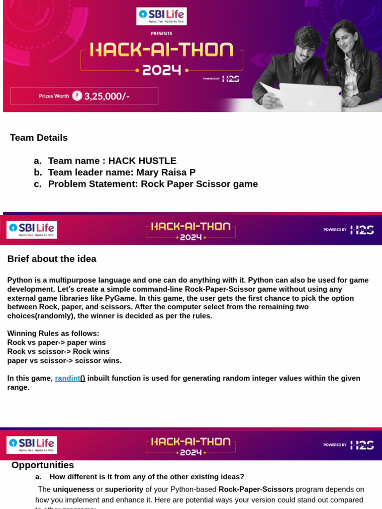 SBI-Life HACK-AI-THON 2024 - Idea Submission Template | PDF ...