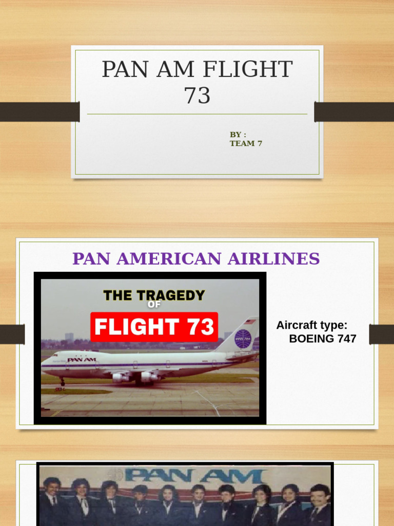 PAN AM FLIGHT 73 | PDF