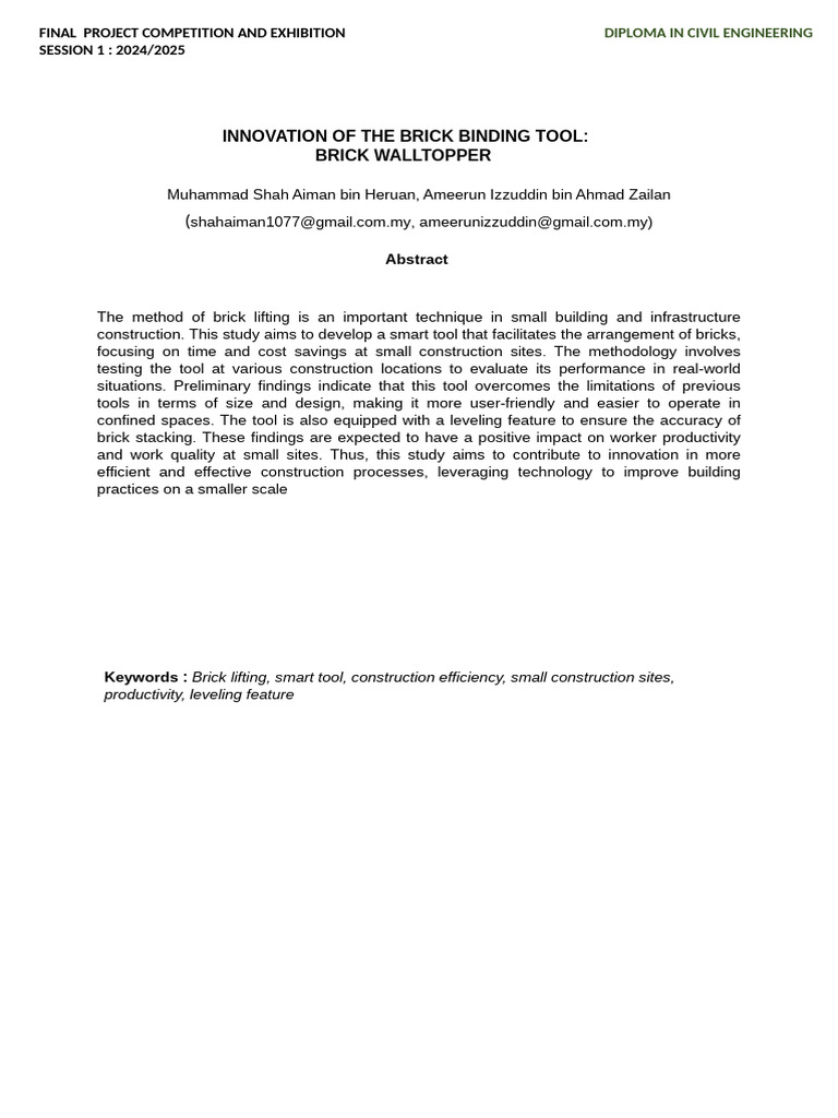 Abstrak Brick Wall Topper | PDF